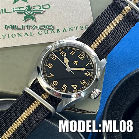 Yahoo オークション Militado ミリタド Ml08 38mm Vh31ムーブメント