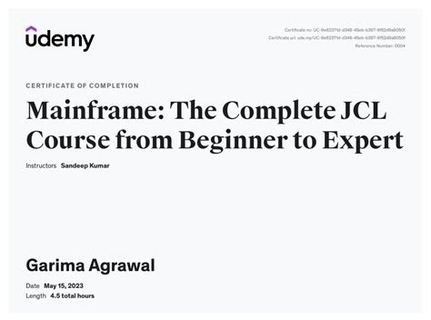 Garima Agrawal On Linkedin Udemy Course Completion Certificate