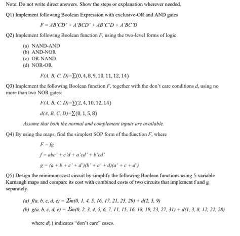 Solved Note Do Not Write Direct Answers Show The Steps Or Chegg