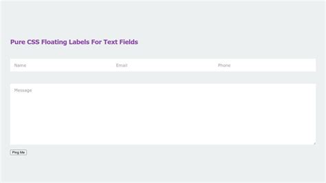Floating Labels Via Css Floating Labels Via Css