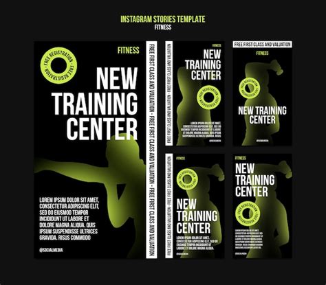 Free Psd Fitness Journey Instagram Stories