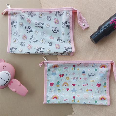 Multipurpose Pouches 1 Zip Ink N Ivory