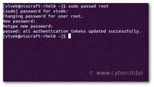 How To Change Root Password On RHEL Red Hat Enterprise Linux NixCraft