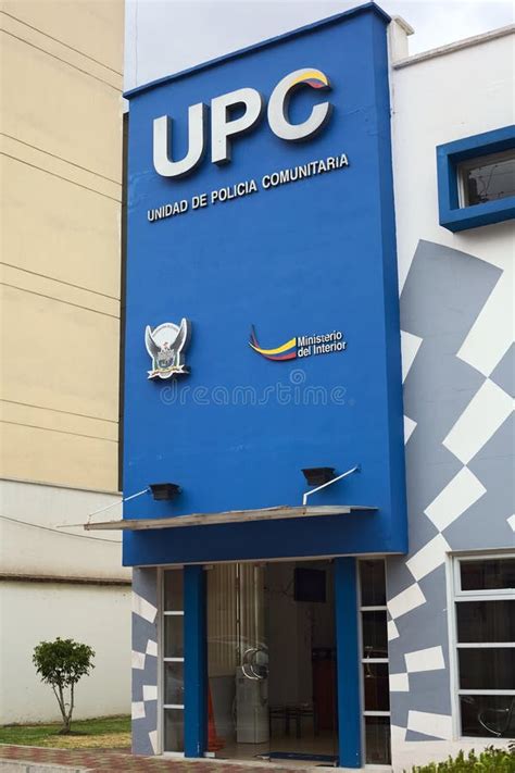 Edificio De La Policía Del Upc En Quito Ecuador Foto De Archivo