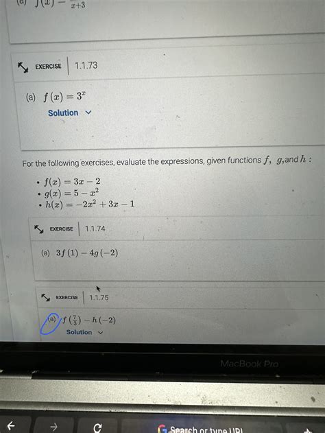solved exercise ∣1 1 73 a f x 3x solution ∨ for the