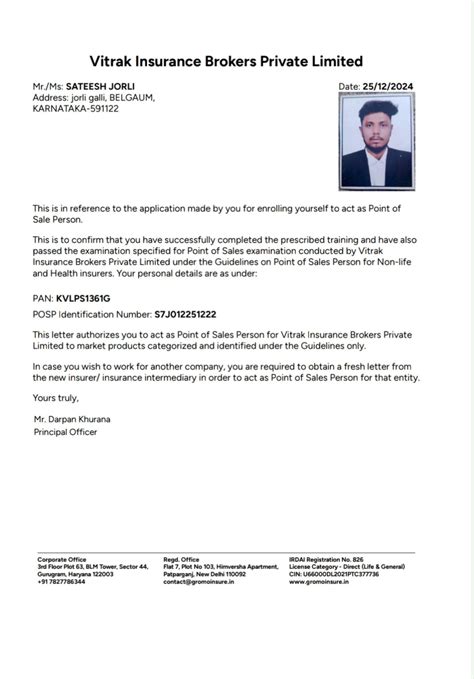 Sateesh Jorli On Linkedin Certification Insurance Professionalgrowth Vitrakinsurance Posp…