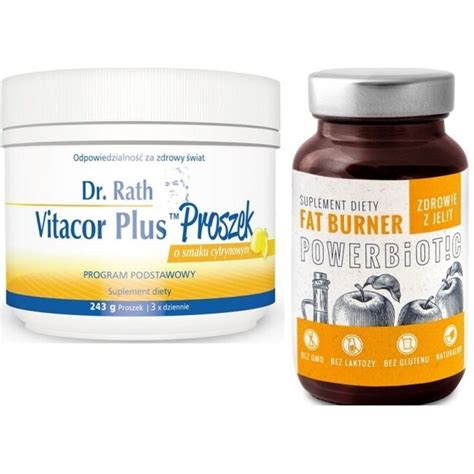 Dr Rath Vitacor Plus Drink 243 G Powerbiotic Fat Burner Ocet Jabłkowy