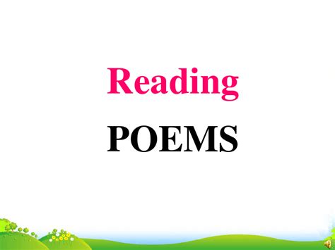高中英语 Unit 2 Poems课件 新人教版选修6word文档免费下载亿佰文档网