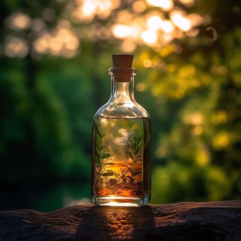 Premium AI Image Nature Tree Inside The Bottle