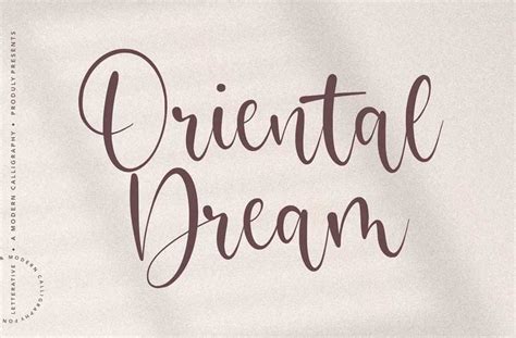 Oriental Dream Script Font Dfonts