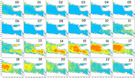 The Spatiotemporal Distribution Of Composite Rainfall Every Hours Download Scientific Diagram