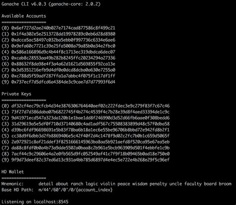 Ganache Cli Truffle Quick Start Guide Book