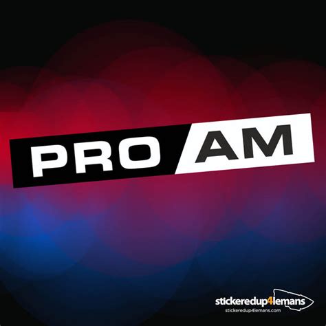 Le Mans Class Sticker Pro Am Stickeredup4lemans