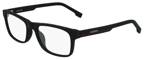 Eyeglasses Lacoste L 2886 002 5518 Man Noir Mat Rectangle Frames Full