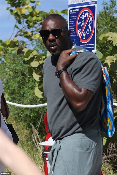 Idris Elba And Wife Sabrina Dhowre Hit The Beach In Miami Ahead Of The