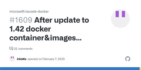 After Update To 142 Docker Containerandimages Panels Are Disappeared