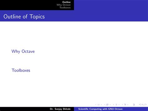Scientific Computing With Gnu Octave Ppt