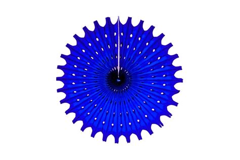 46cm Paper Fan Blue Simon Quan And Co Ltd