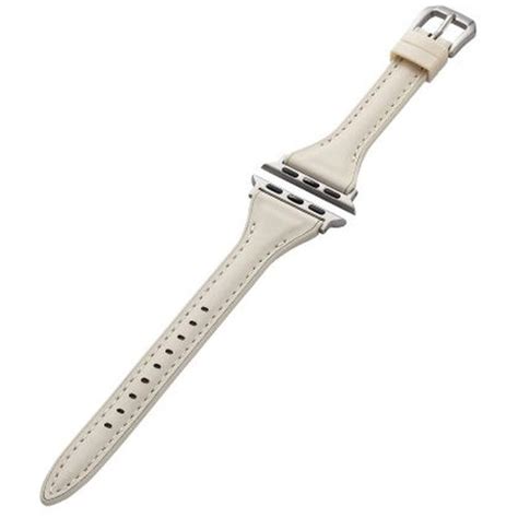 Apple Watch用ハイブリッドレザースリムバンド（414038mm） グレージュ Aw 41bdlhvjgy Elecom｜エレコム