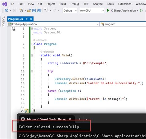 How To Delete A Folder In C 3 Methods With Complete Code