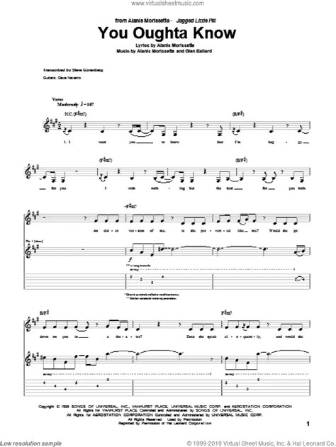 Alanis Morissette You Oughta Know Lyrics