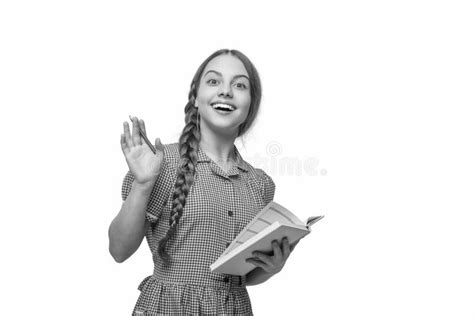 Teen Girl Writing In School Notes Thinking And Taking Notes School Girl Doing Homework