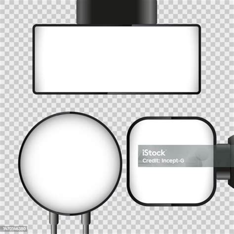 Tiga Lingkaran Kotak Signage Kotak Lampu Billboard Tanda Standee Papan