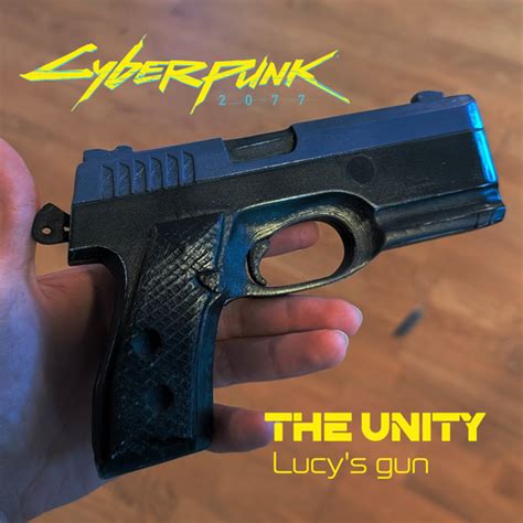 🔫 The Unity Lucys Gun Cyberpunk 2077・ Stl File For 3d Printing・cults