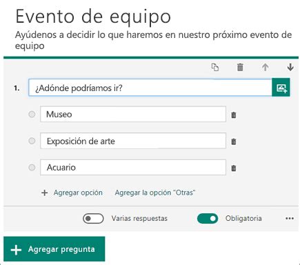 Crear Un Formulario Con Microsoft Forms Soporte De Office