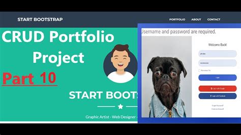 HTML CSS Bootstrap Template PHP CRUD MySQL Database Blank Page To