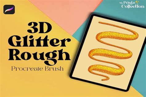 3d glitter rough procreate brush graphic by myprintscollection · creative fabrica