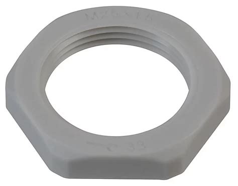 Pro Power Nylon Lock Nut M25 Grey Pack Of 10