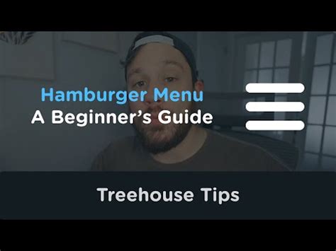 Build A Hamburger Menu With HTML CSS And JavaScript Treehouse Tips