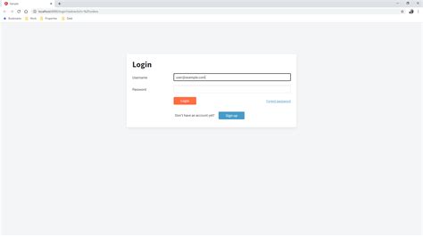 Reset Password Demo Angular Radzen