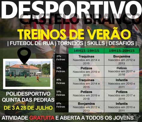 Diário Digital Castelo Branco Desportivo Castelo Branco promove Treinos de Verão