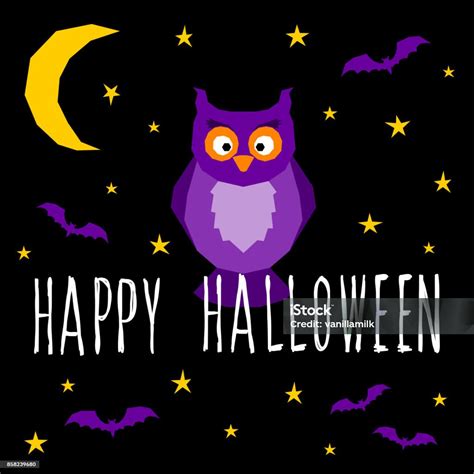 해피 할로윈 카드 템플릿입니다 디자인 카드 파티 초대장 포스터 앨범 메뉴 T 셔츠 가방 인쇄 등에 대 한 추상 할로윈 패턴입니다 10월에 대한 스톡 벡터 아트 및 기타