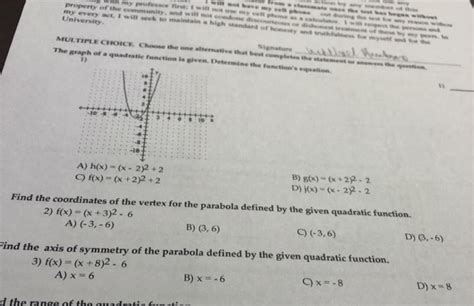 Solved University Multiple Choice Choose The One