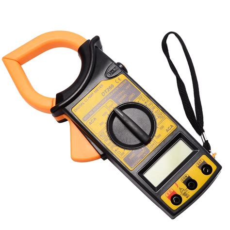 Lcd Digital Clamp Multimeter Dt266 Clamp Meter Ac Dc Current Voltage