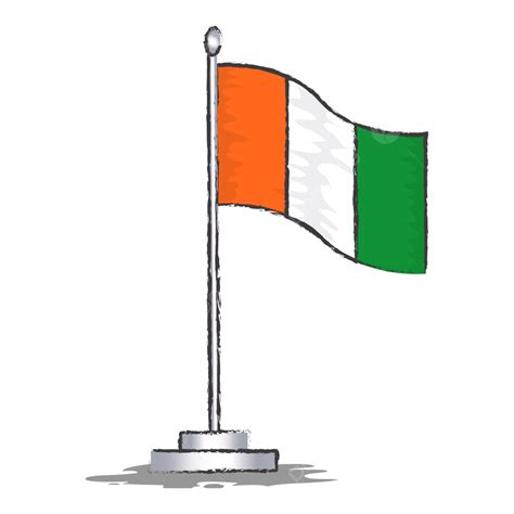 코트디부아르 국기 벡터 일러스트 레이 션 코트디부아르 깃발 상징 깃발 Png 일러스트 및 벡터 에 대한 무료 다운로드 Pngtree