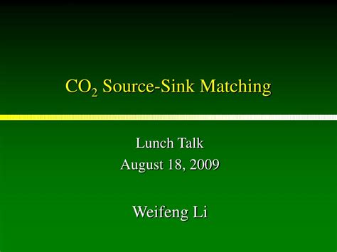 Ppt Co 2 Source Sink Matching Powerpoint Presentation Free Download