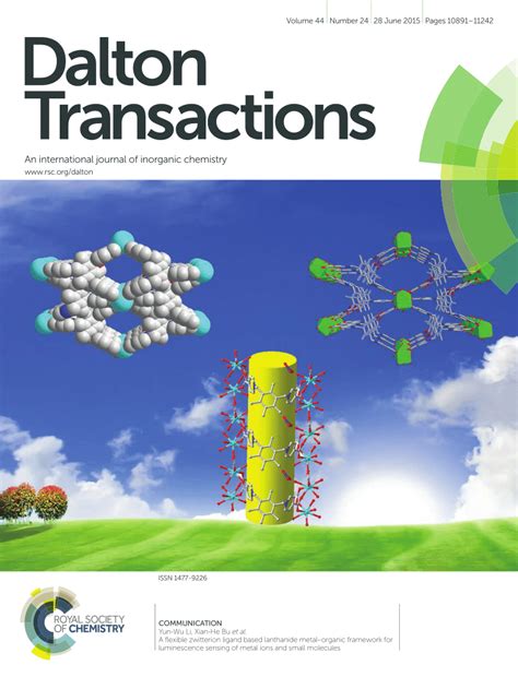 Pdf A Flexible Zwitterion Ligand Based Lanthanide Metal Organic Framework For Luminescence