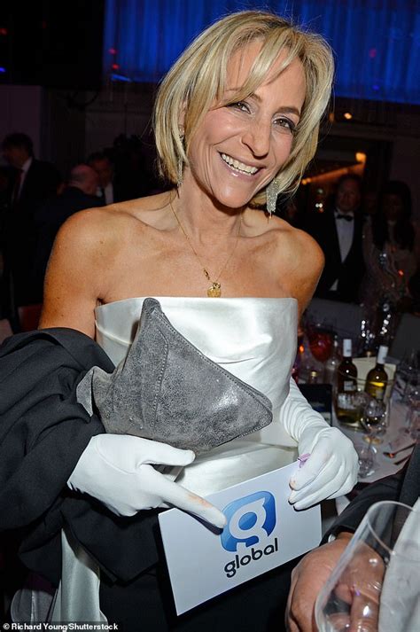 Emily Maitlis Looks Glam In A Strapless Satin Top As She Attends The
