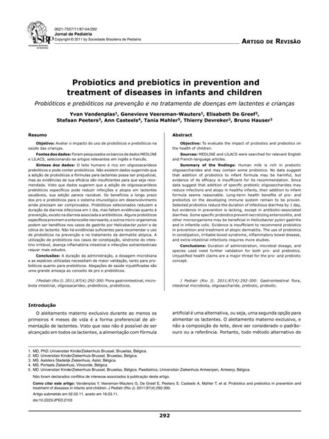 Pdf Probiotics And Prebiotics In Prevention And Treatment Of Diseases
