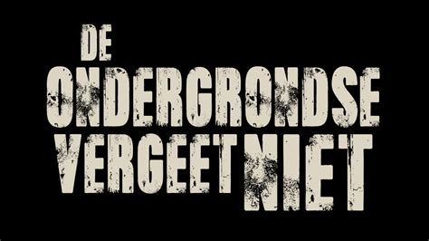 De Ondergrondse Vergeet Niet Door Regio Filmproducties Voordekunst