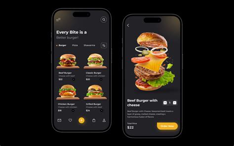 Burger App Ui Design Behance