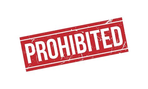 Prohibited Rubber Stamp Seal Vector Vector Art At Vecteezy