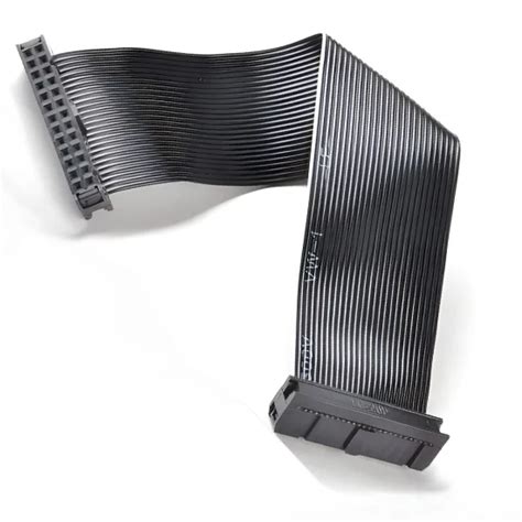 2 54mm Pitch Female Idc Connector Black Flat Cable Assembly Idc Ribbon Cable Custom Idc Ribbon