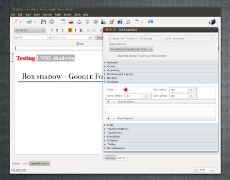 BlueGriffon Web WYSIWYG Editor Reaches Version 1 0 Web Upd8 Ubuntu