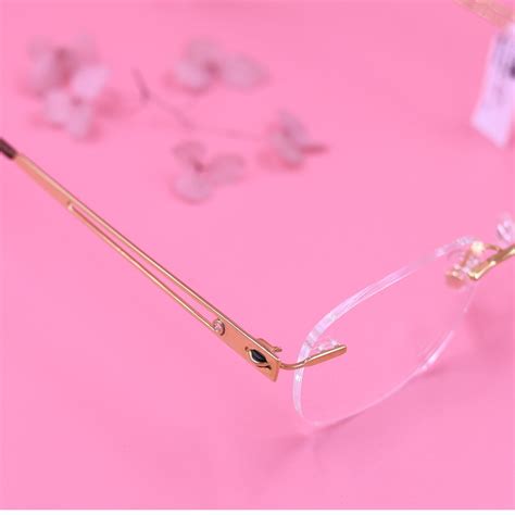 Buy Quality Gold Rectangle Rimless Eyeglasses In Surat