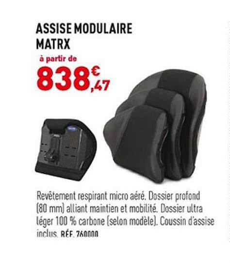 Promo Assise Modulaire Matrx Chez Bastide Icataloguefr